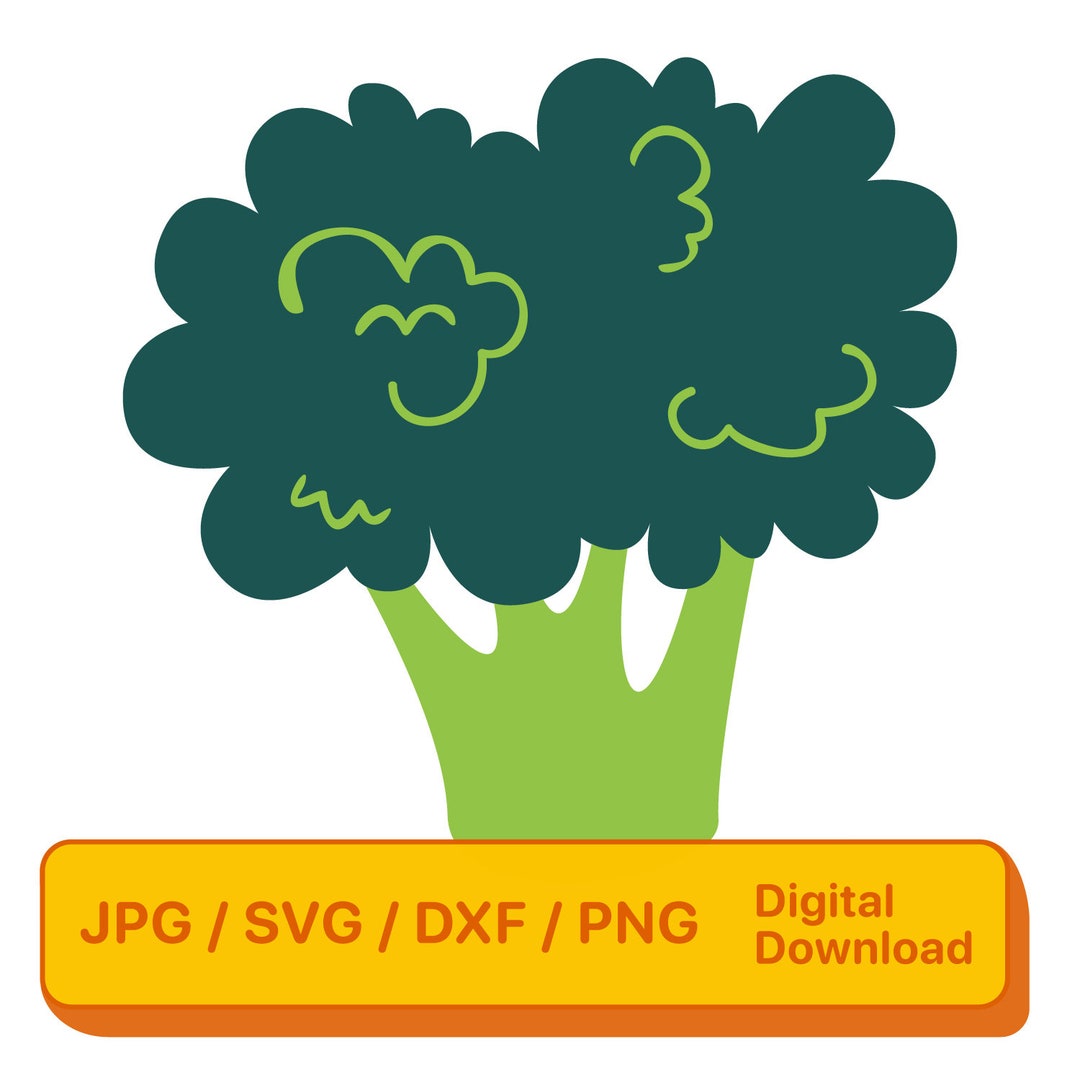 Broccoli SVG • Vegetable SVG • Veggies Cut File • Healthy Foods SVG ...