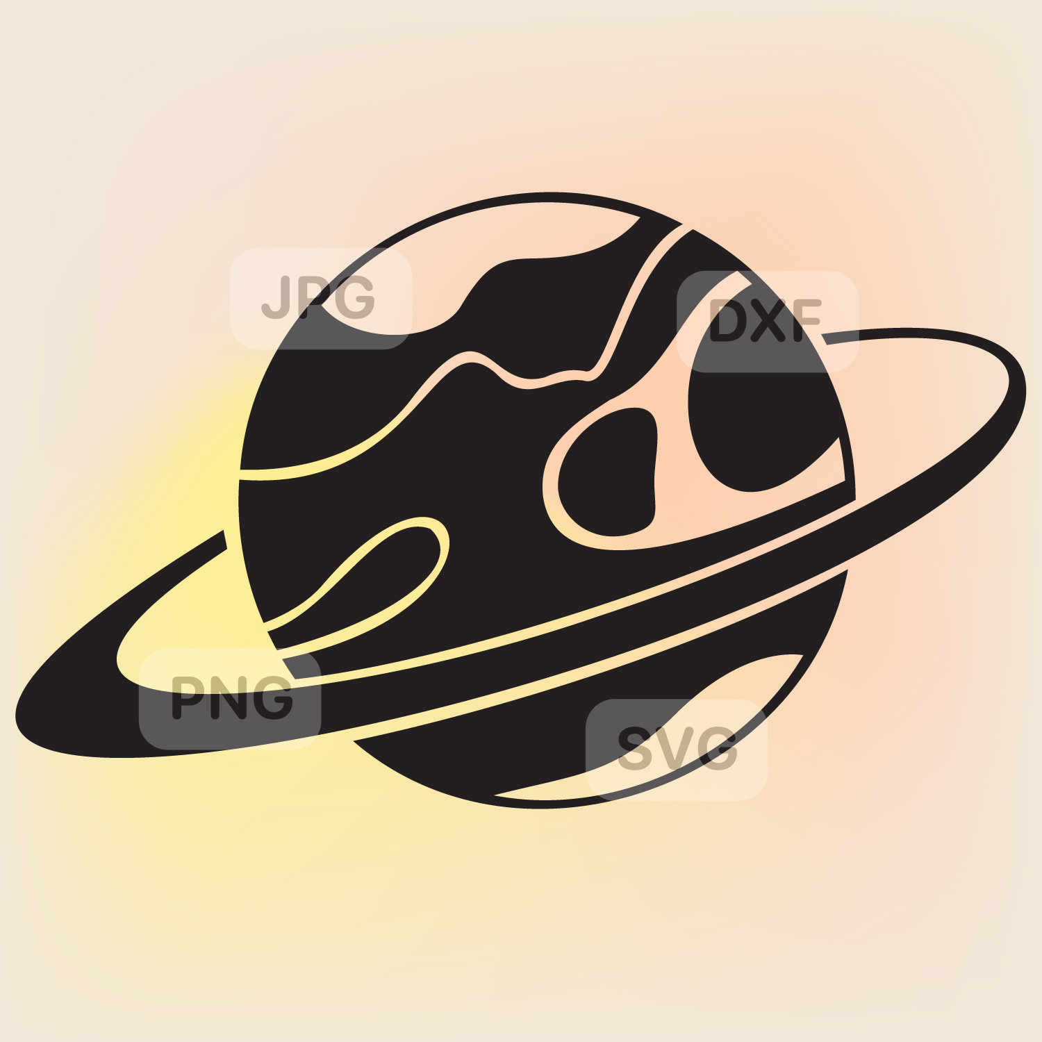 Planet SVG • Outer Space • Space SVG • Solar System • Planet With Wing ...