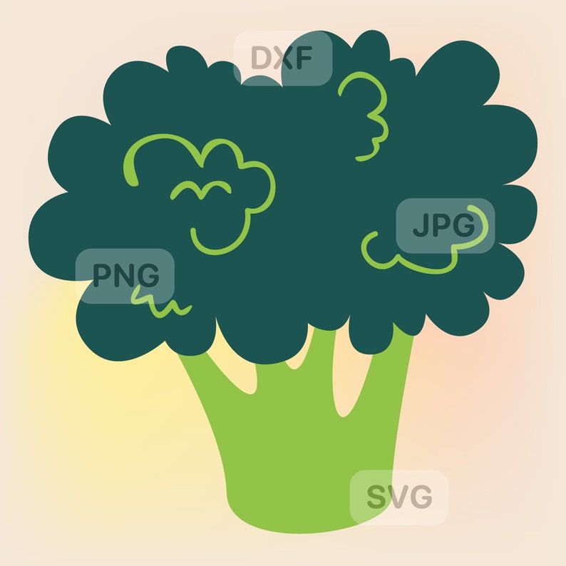 Broccoli SVG • Vegetable SVG • Veggies Cut File • Healthy Foods SVG ...
