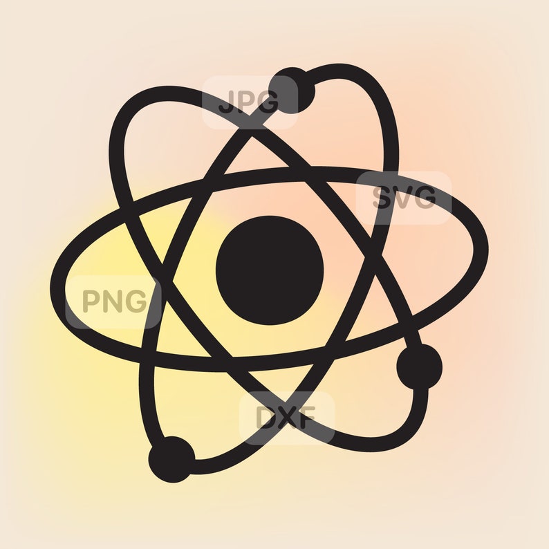Atom SVG, Science Atom • Atom Chemistry and Physics SVG • Cricut Cut ...