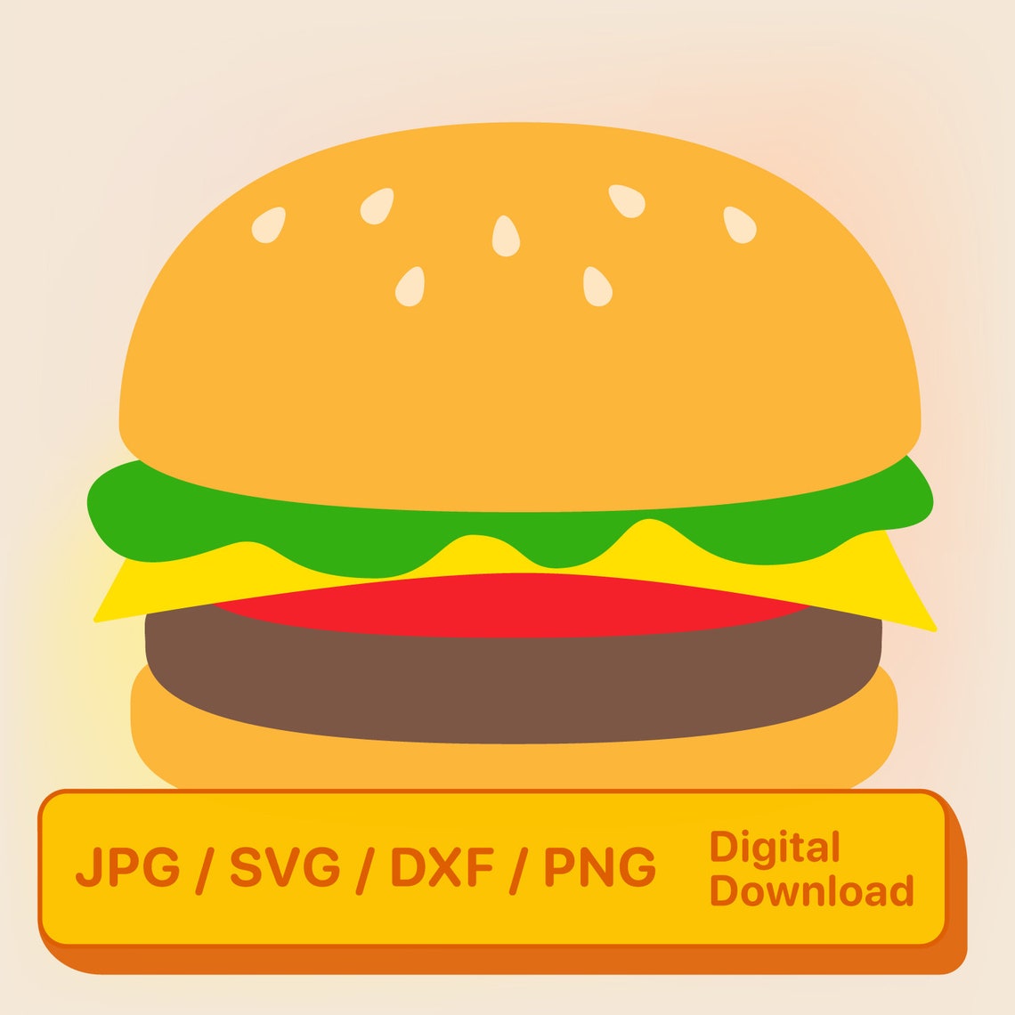 Hamburger • Hamburger SVG • Burger SVG • Fast Food • BBQ • Food ...