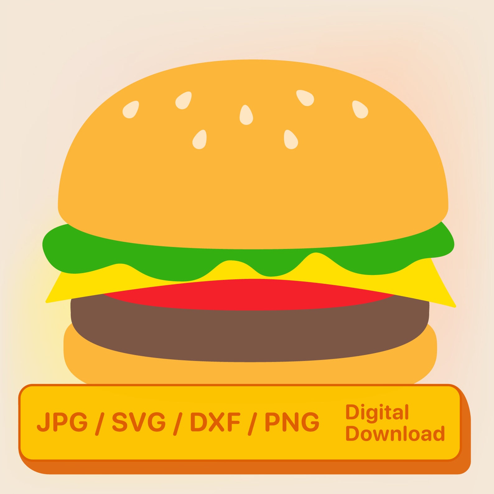 Hamburger • Hamburger SVG • Burger SVG • Fast Food • BBQ • Food ...