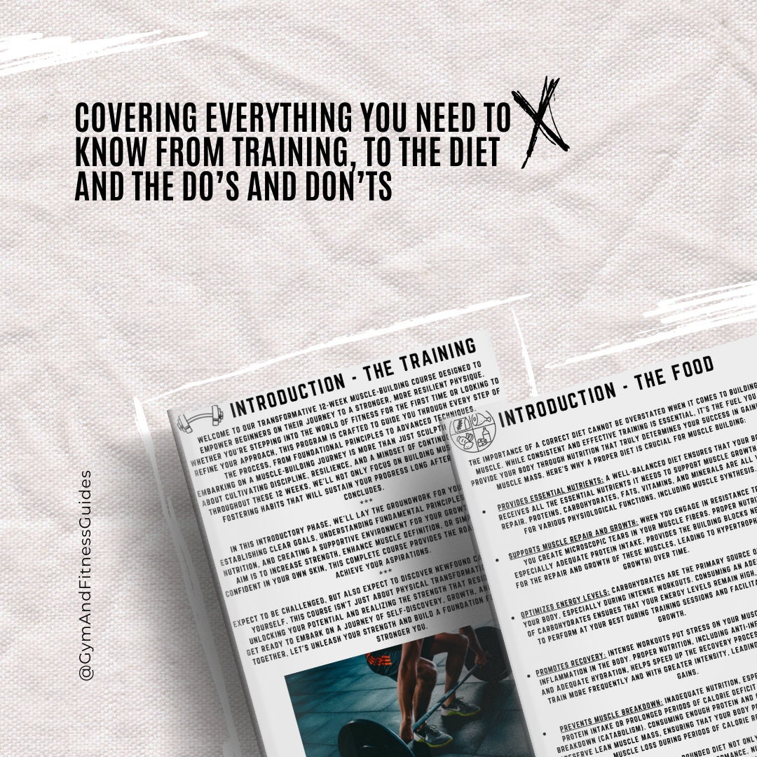 NEW the Complete 12 Week Muscle Building Plan for Beginner's | Gym ...