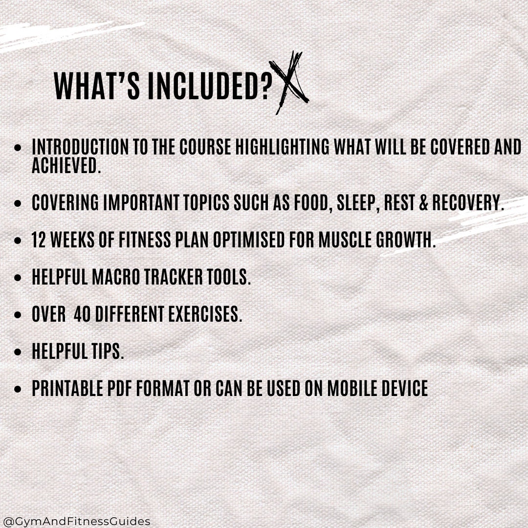 NEW the Complete 12 Week Muscle Building Plan for Beginner's | Gym ...