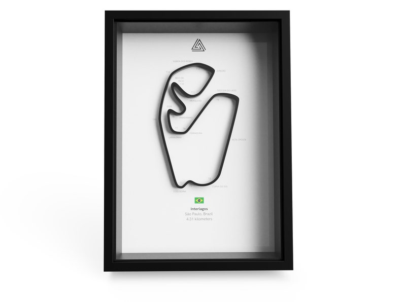 Wallart 3D Interlagos Brazil Race Track Luxury Decoration Minimalist ...