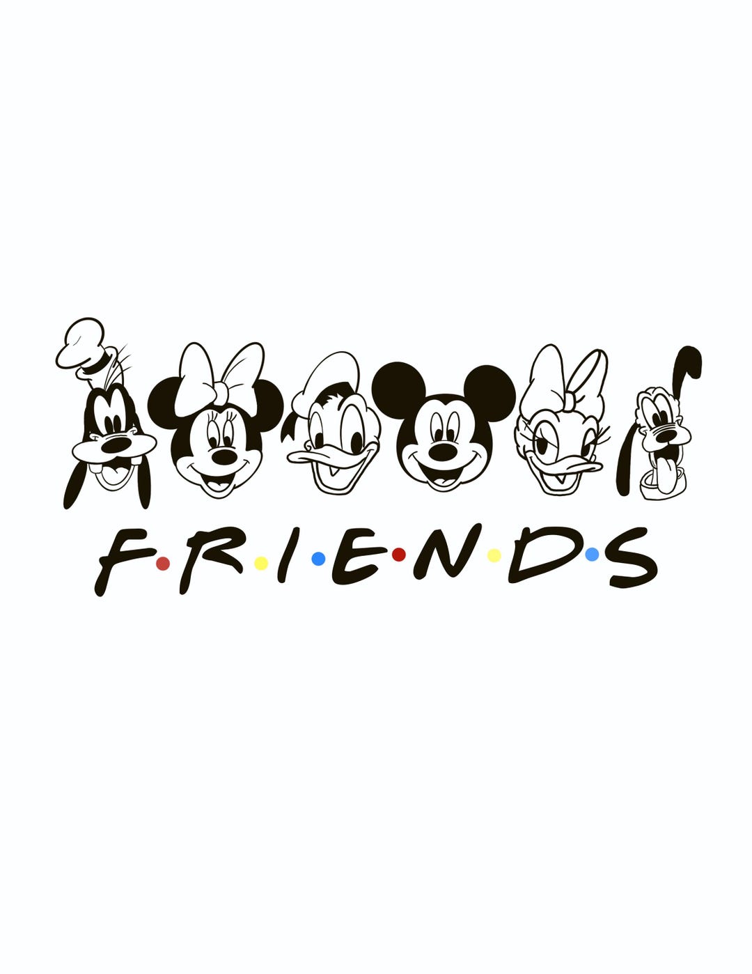 Disney Friends Digital File - Etsy