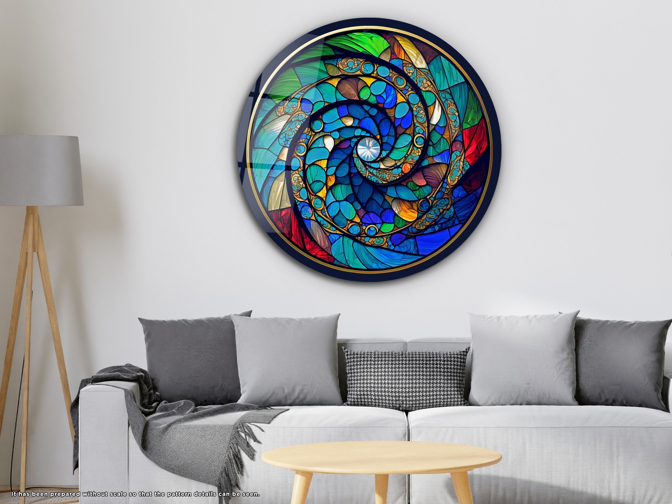 Fractal Wall Art-stained Glass Wall Hangings-stain Glass Wall Art ...