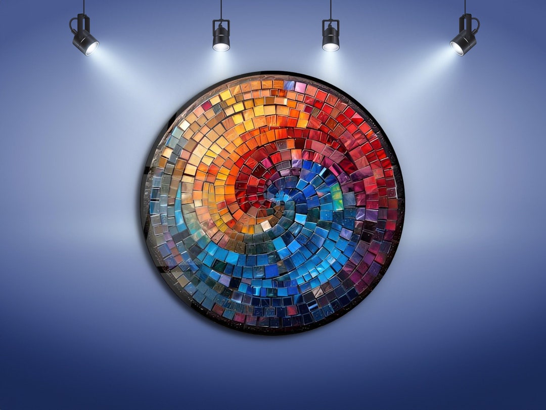 Fractal Wall Art-stained Glass Wall Hangings-stain Glass Wall Art ...