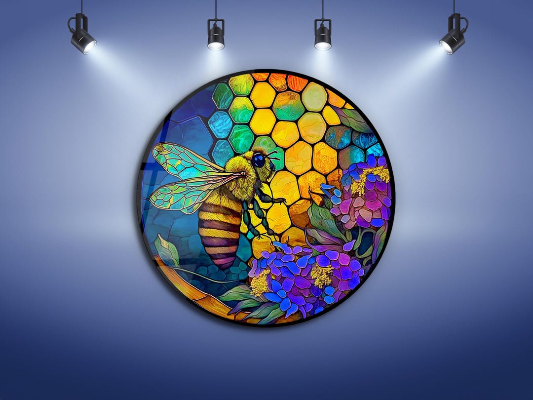 Stained Glass Wall Hangings-stain Glass Wall Art-colored Glass Art Deco ...