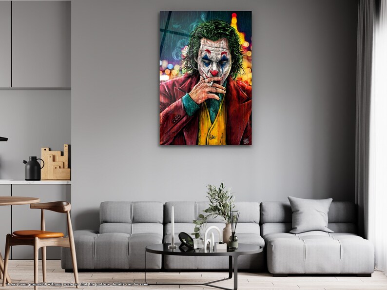 Joker Wall Art , Tempered Glass Wall Art , Glass Printing , Home Wall ...