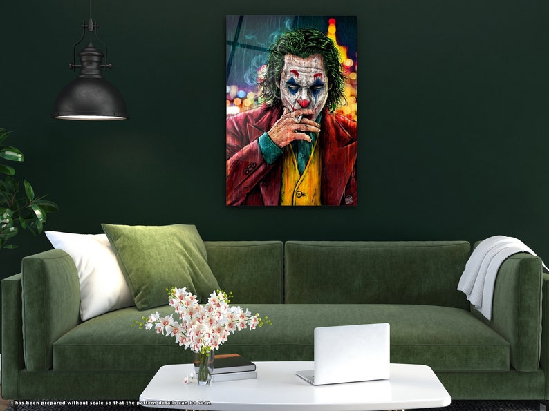 Joker Wall Art , Tempered Glass Wall Art , Glass Printing , Home Wall ...