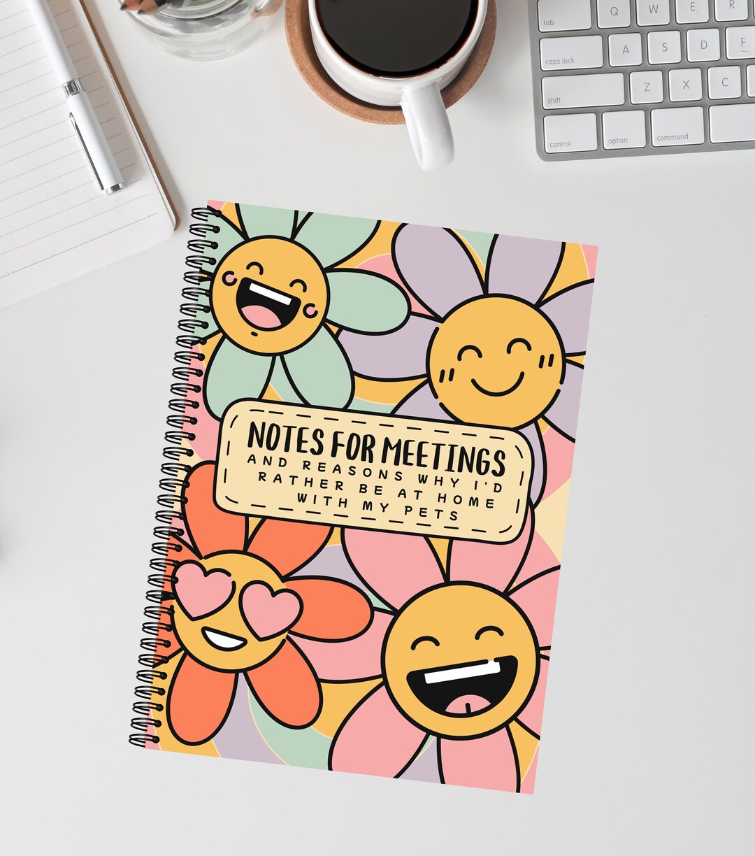 Funny Notebook for Meetings, Staff Meeting Notepad, Office Manager ...