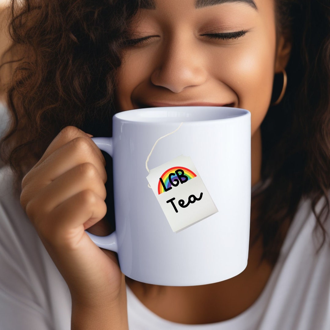LGB Tea Ceramic Mug, LGBTQIA Pride Month Celebration Mug, Gay Pride ...