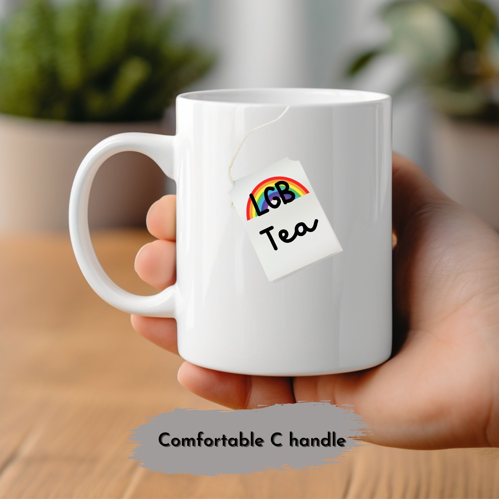 LGB Tea Ceramic Mug, LGBTQIA Pride Month Celebration Mug, Gay Pride ...