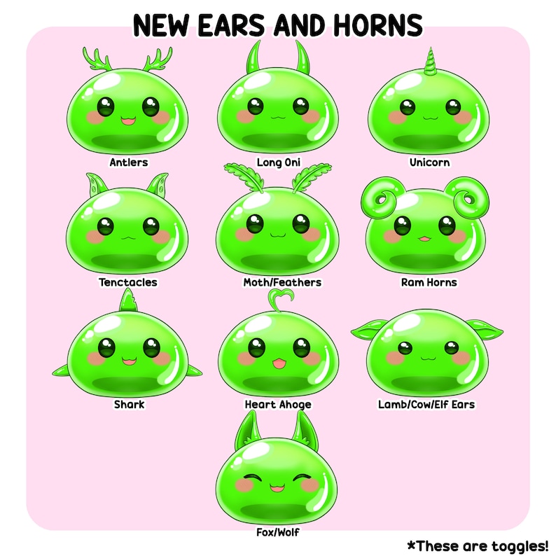 Customizable L2D Slime Vtuber Model - Etsy