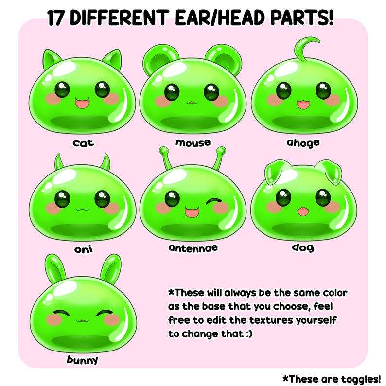 Customizable L2D Slime Vtuber Model - Etsy