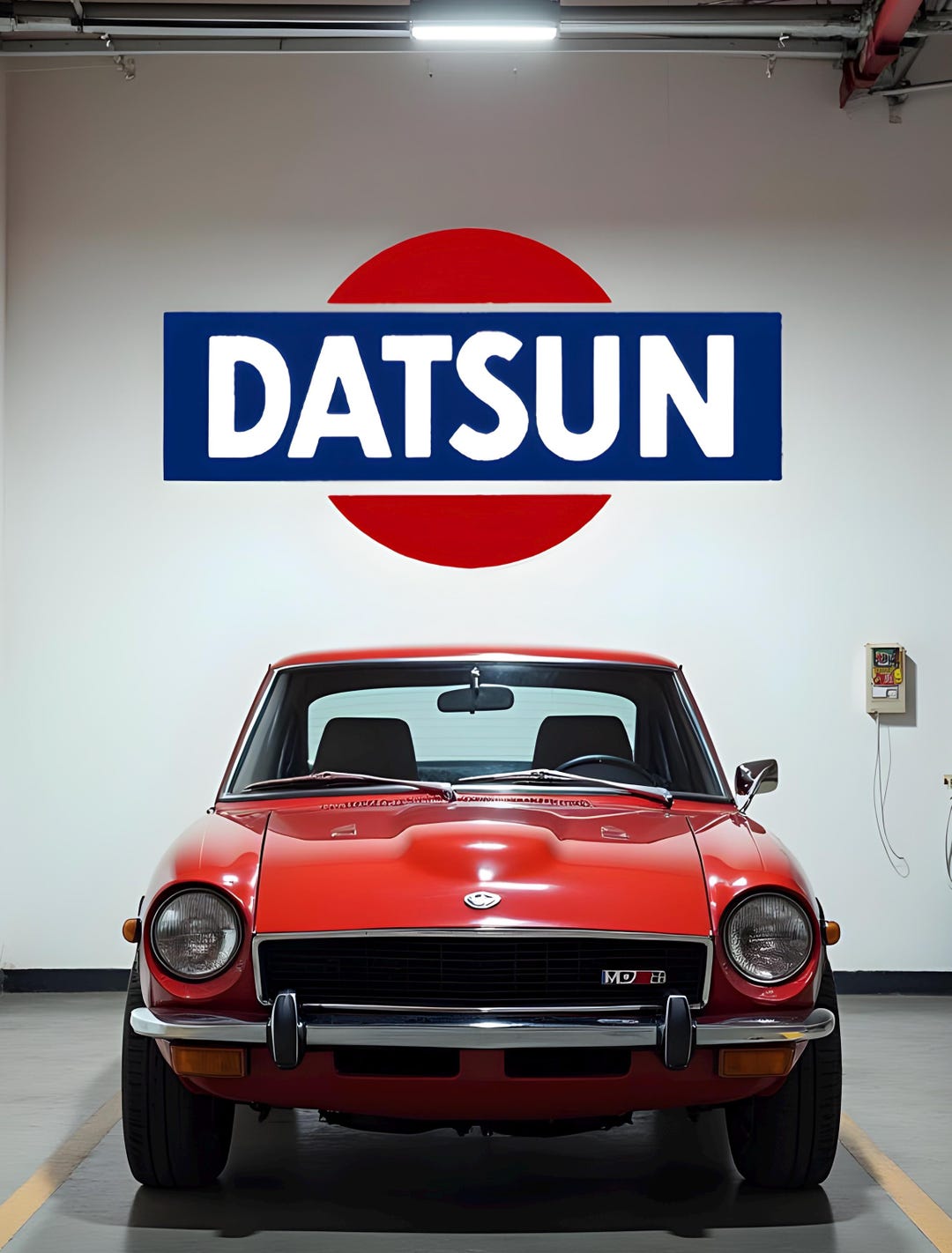 Datsun 3D Wall Decoration | Retro Car Wall Art | JDM Garage Decoration ...