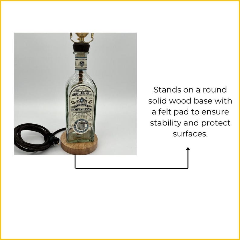 Fortaleza Tequila Bottle Lamp - Etsy