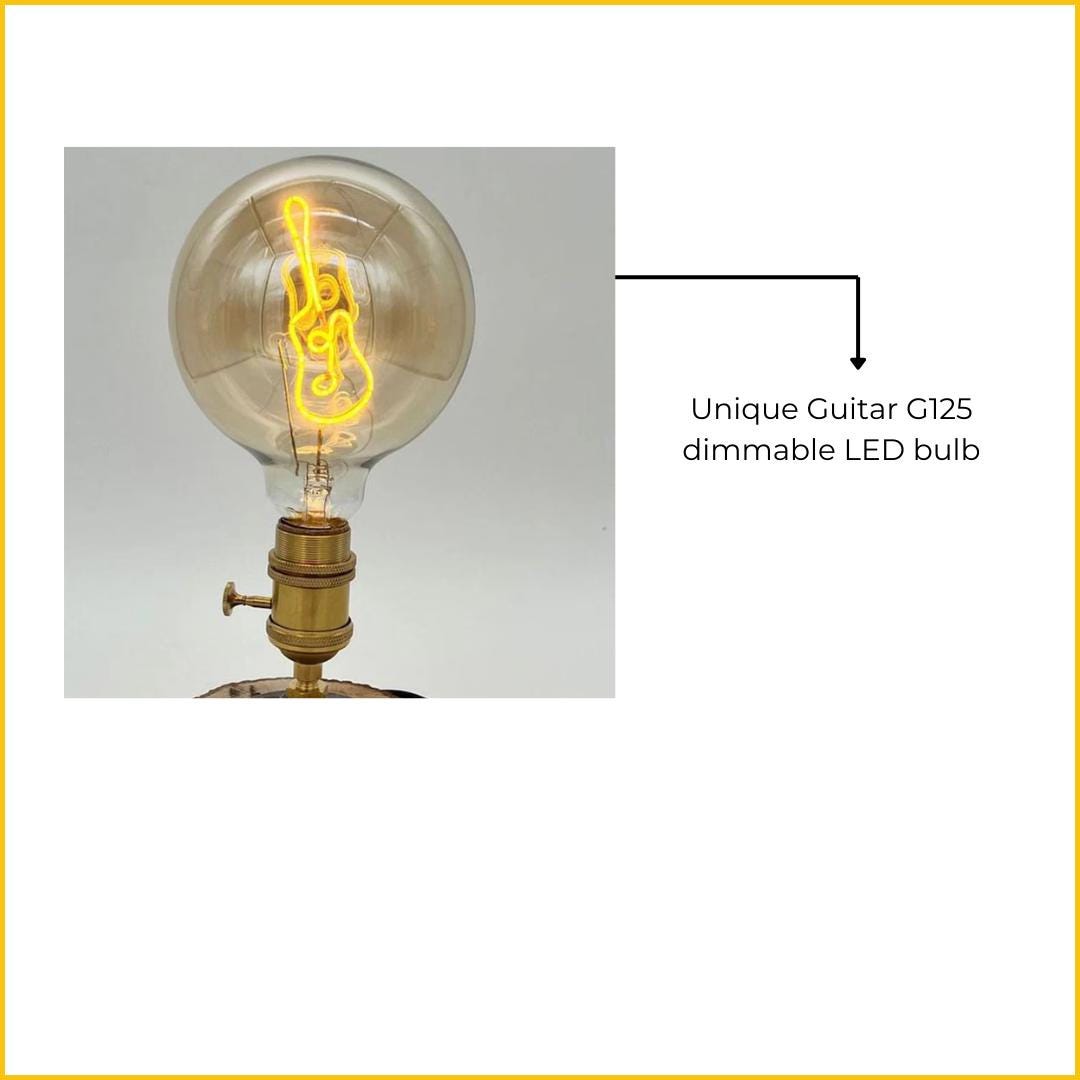 Guitar Edison Bulb Accent Light - Etsy