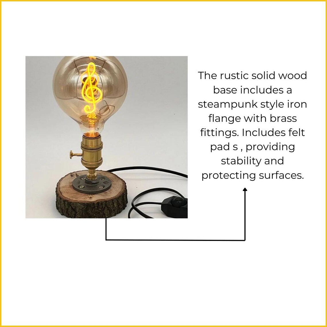 Treble Clef Edison Bulb Accent Light - Etsy