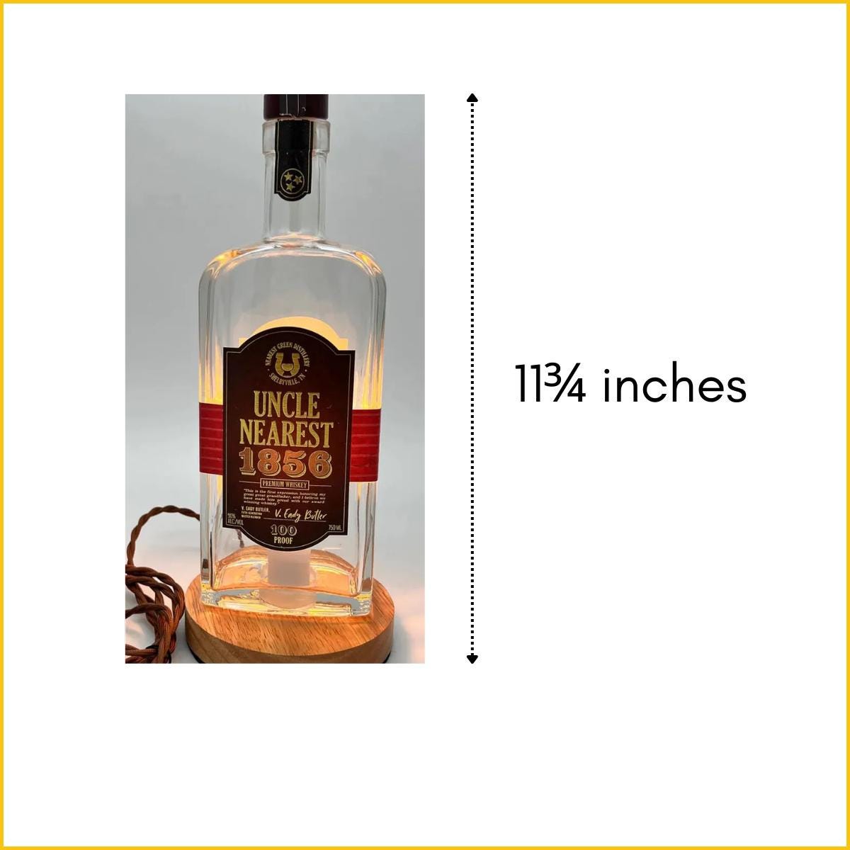 Uncle Nearest Bourbon Whiskey Bottle Light - Etsy