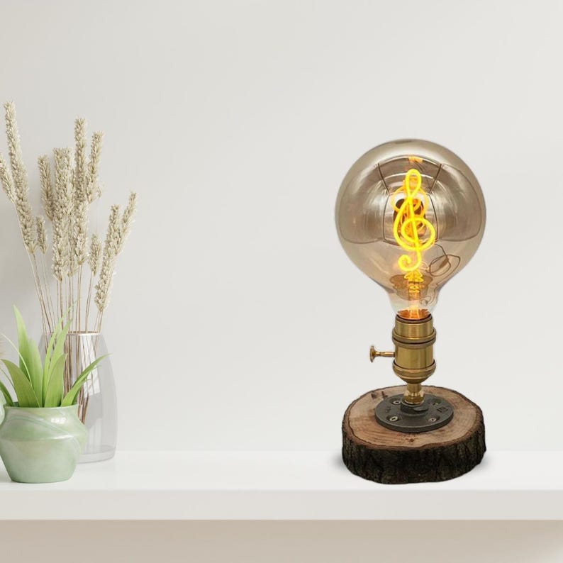 Treble Clef Edison Bulb Accent Light - Etsy