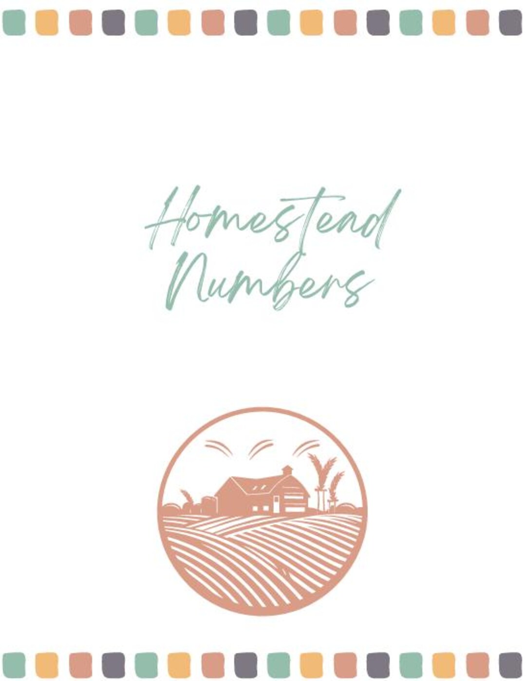 Homestead Numbers Workbook | 1-10 Tracing for Kids | Farm-themed Number ...