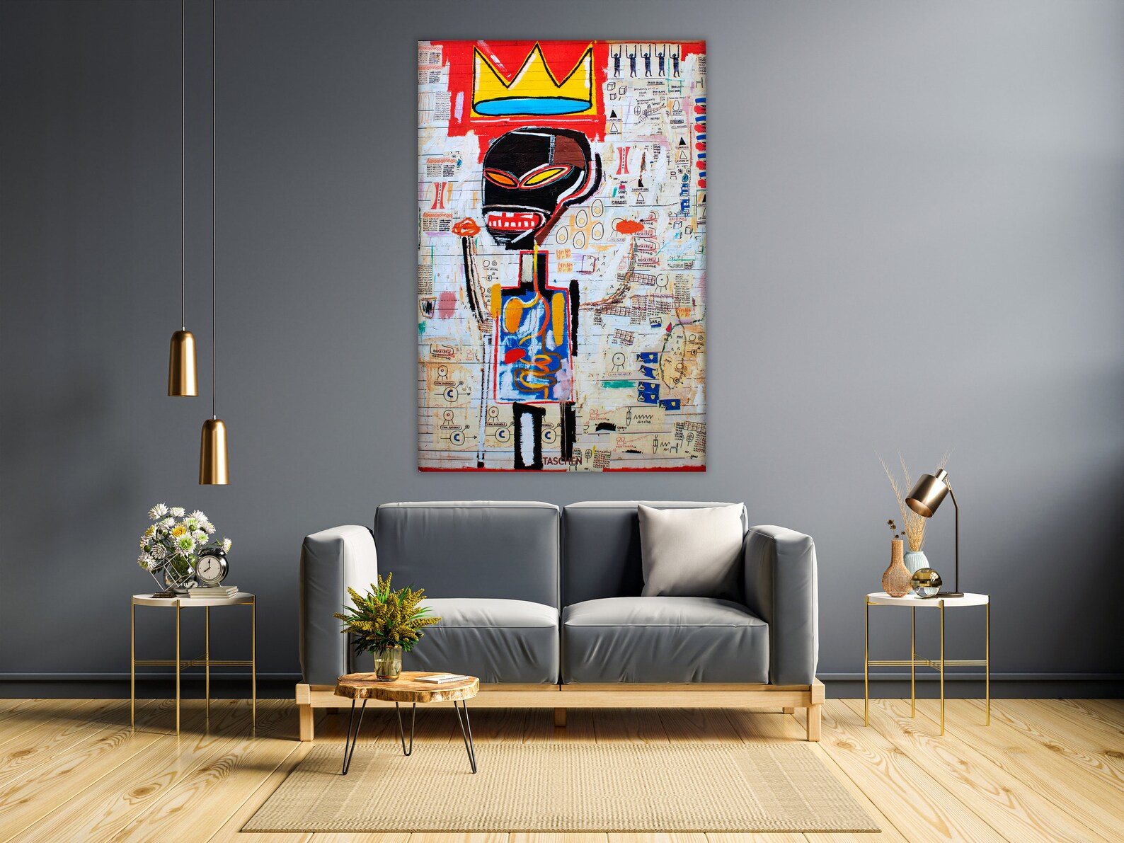 Basquiat Grillo Canvas , Modern Wall Art , Printable Wall Art , Street ...