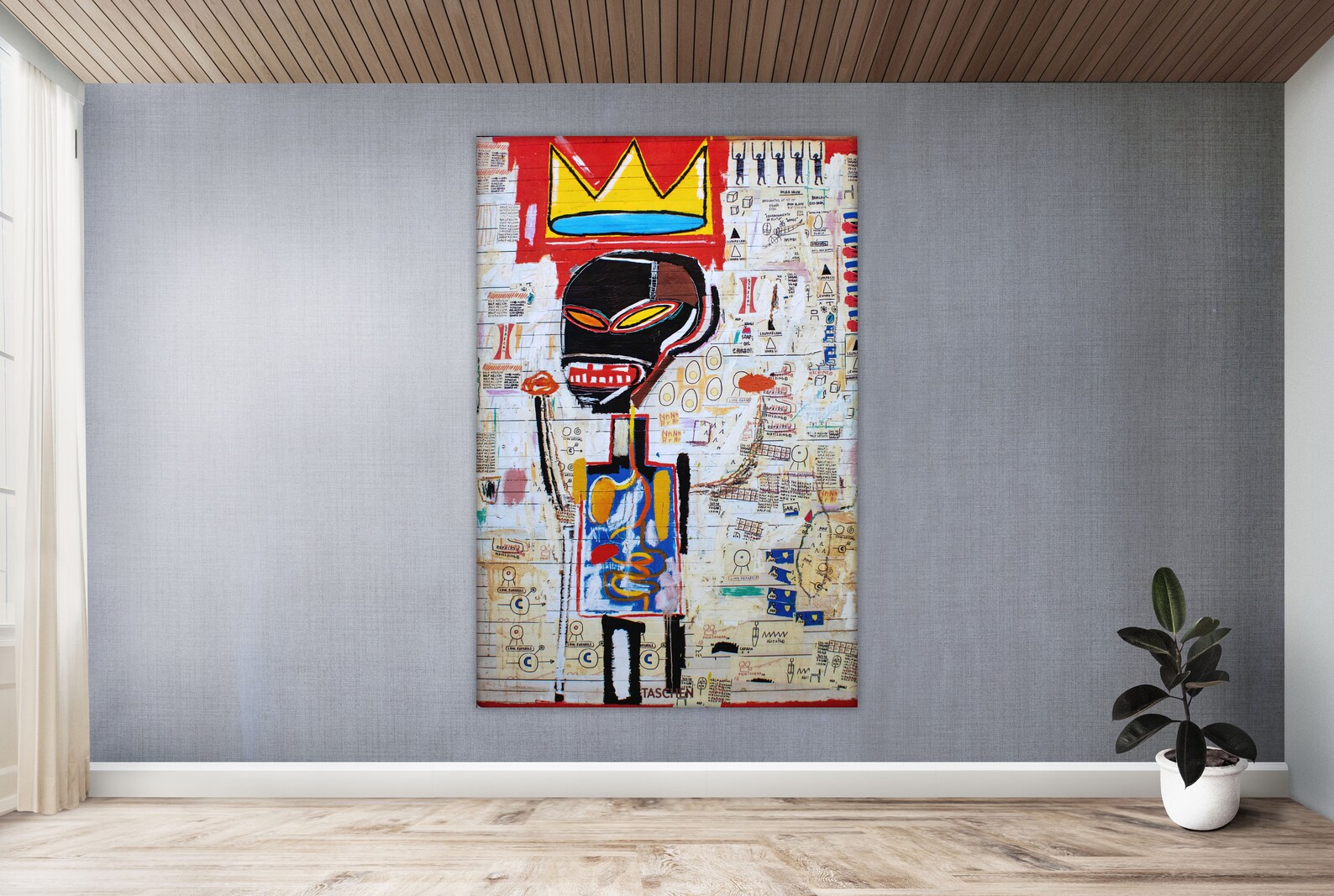 Basquiat Grillo Canvas , Modern Wall Art , Printable Wall Art , Street ...