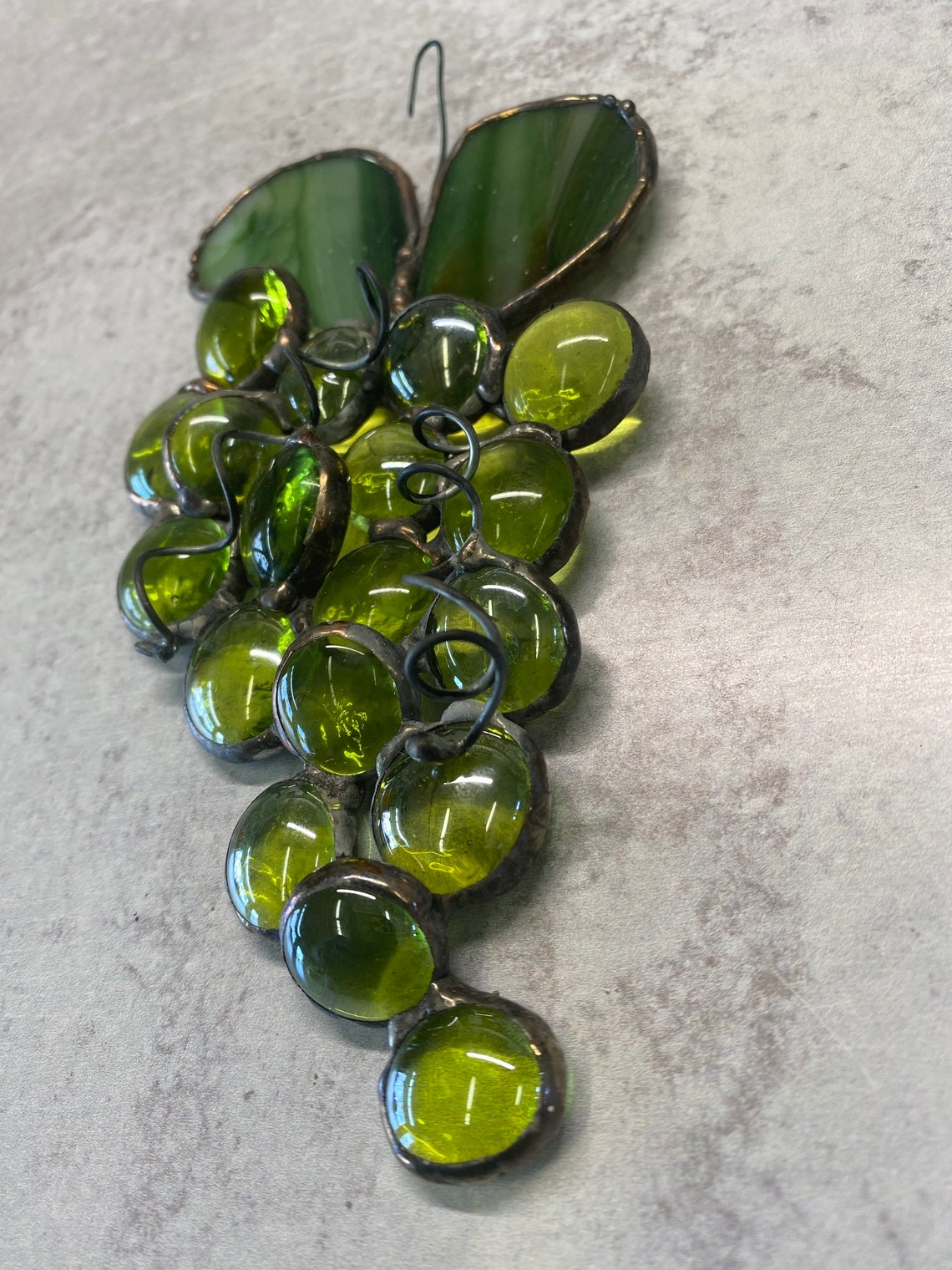 Stained Glass Grape Cluster - Etsy