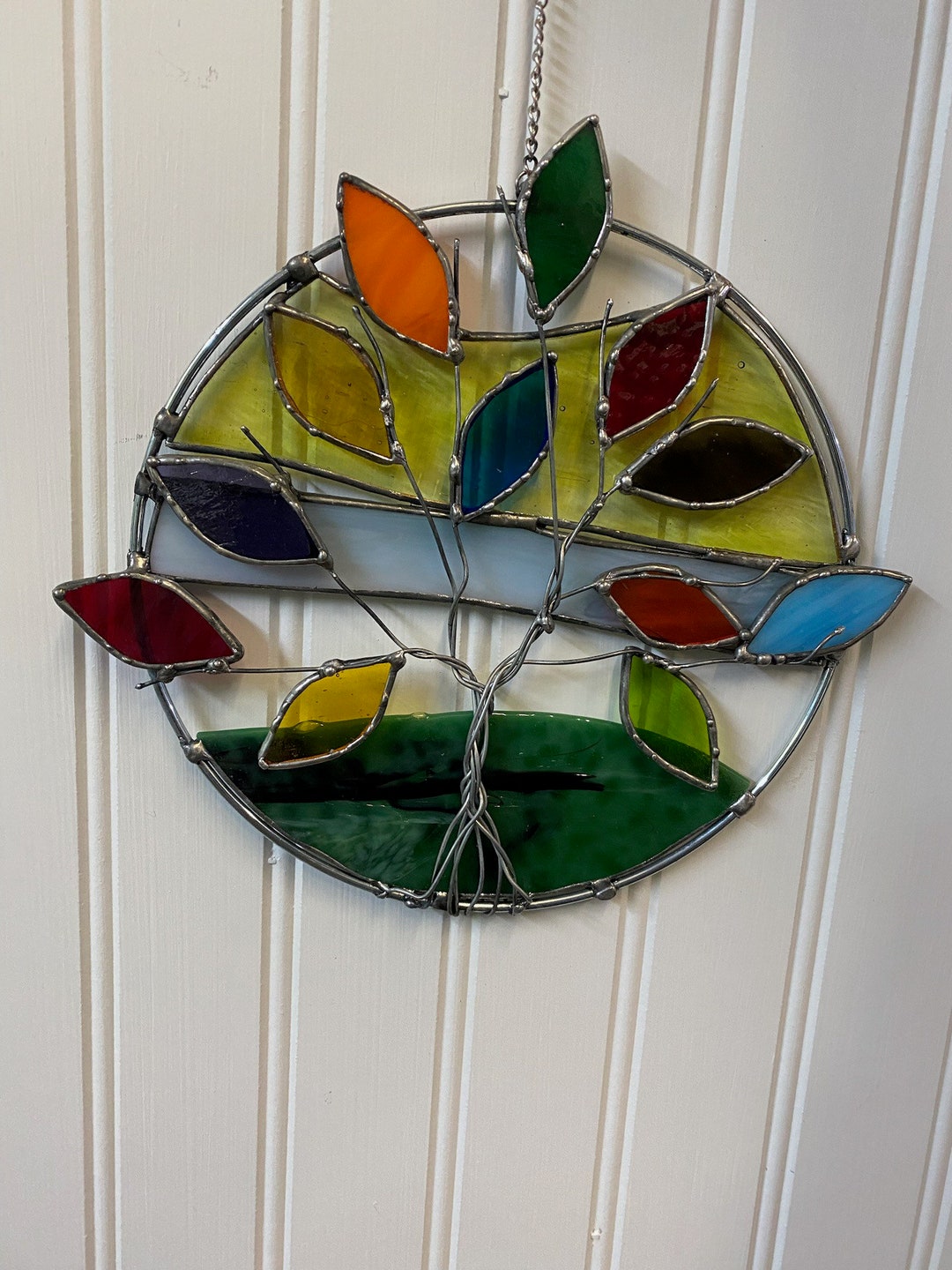 Stained Glass Rainbow Tree of Life - Etsy