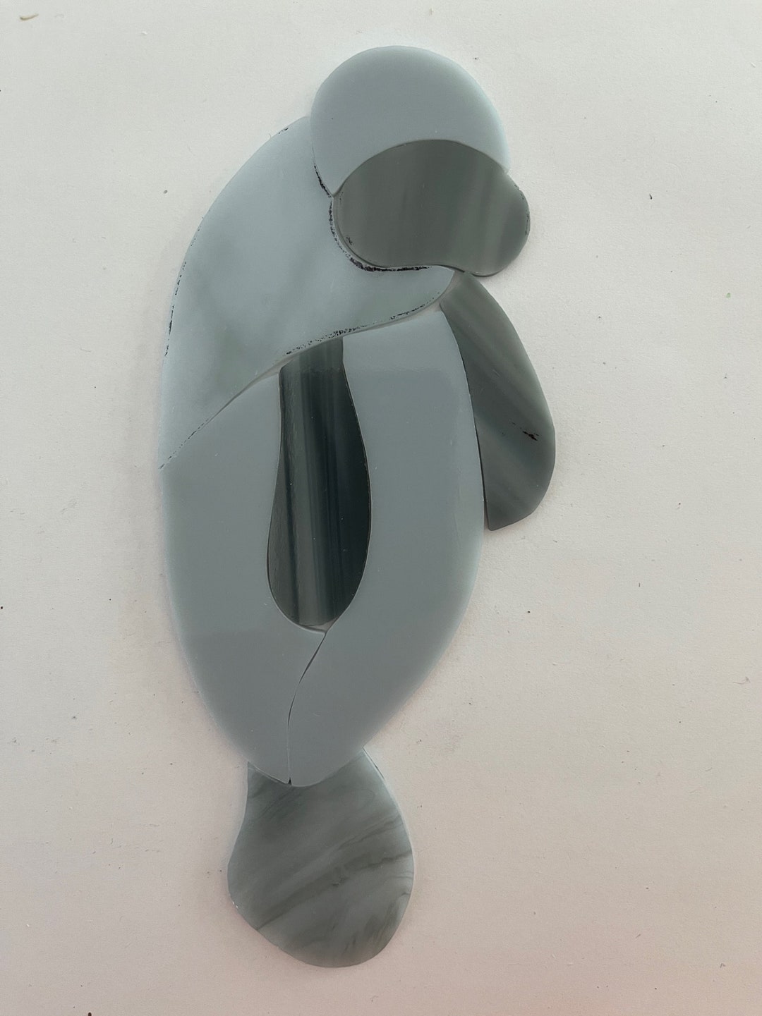DIY Pre Cut Stained Glass Manatee Kit - Etsy