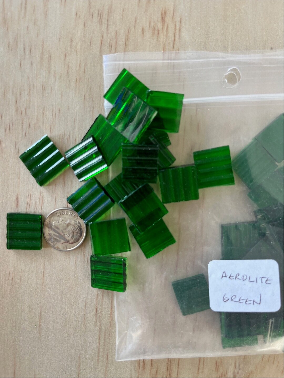 1/2” Glass Mosaic Tile Aerolite Green - Etsy