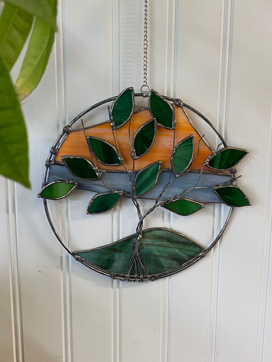 Stained Glass Tree of Life Window Hanging - Etsy