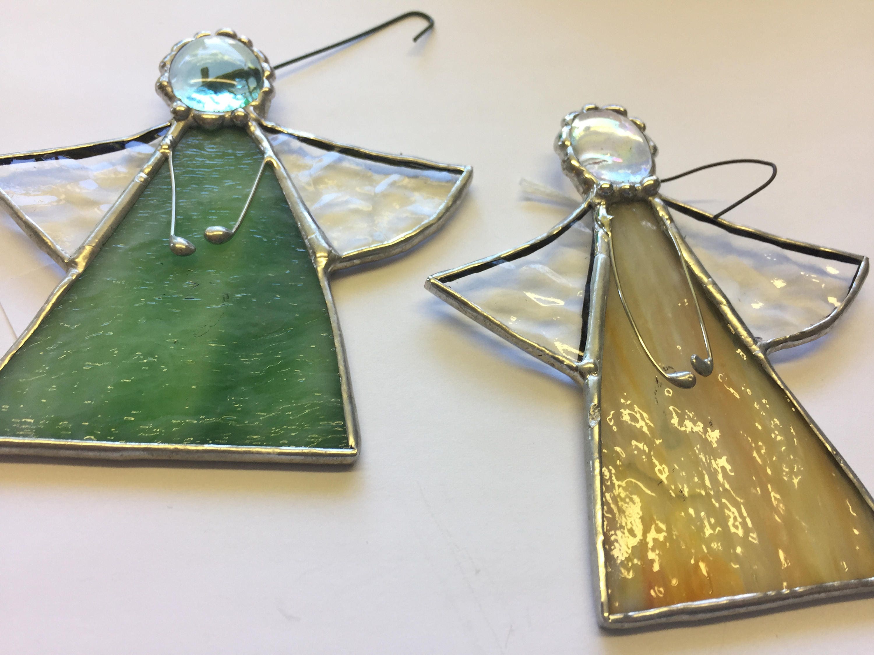 Stained Glass Angel | Holiday Ornament | Stained Glass Ornament ...