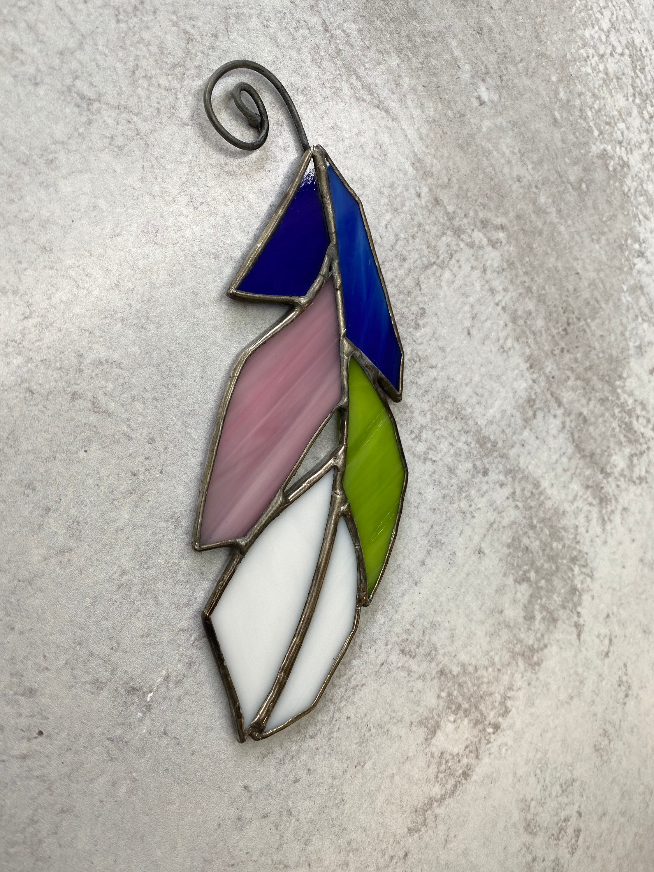 Stained glass feather — Glass Art Studios