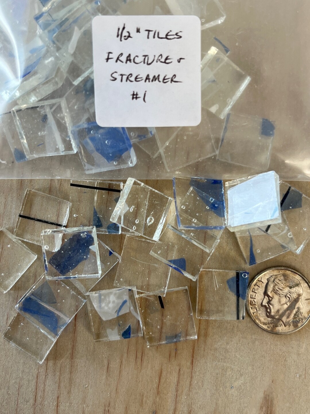 1/2” Glass Mosaic Tile Fracture Streamer #1 - Etsy