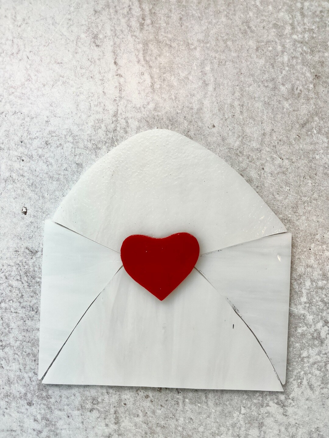 DIY Pre Cut Stained Glass Envelope W/heart Kit - Etsy