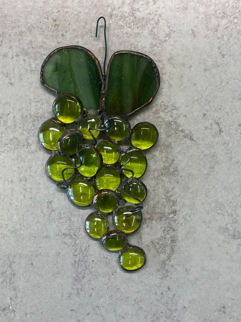 Stained Glass Grape Cluster - Etsy