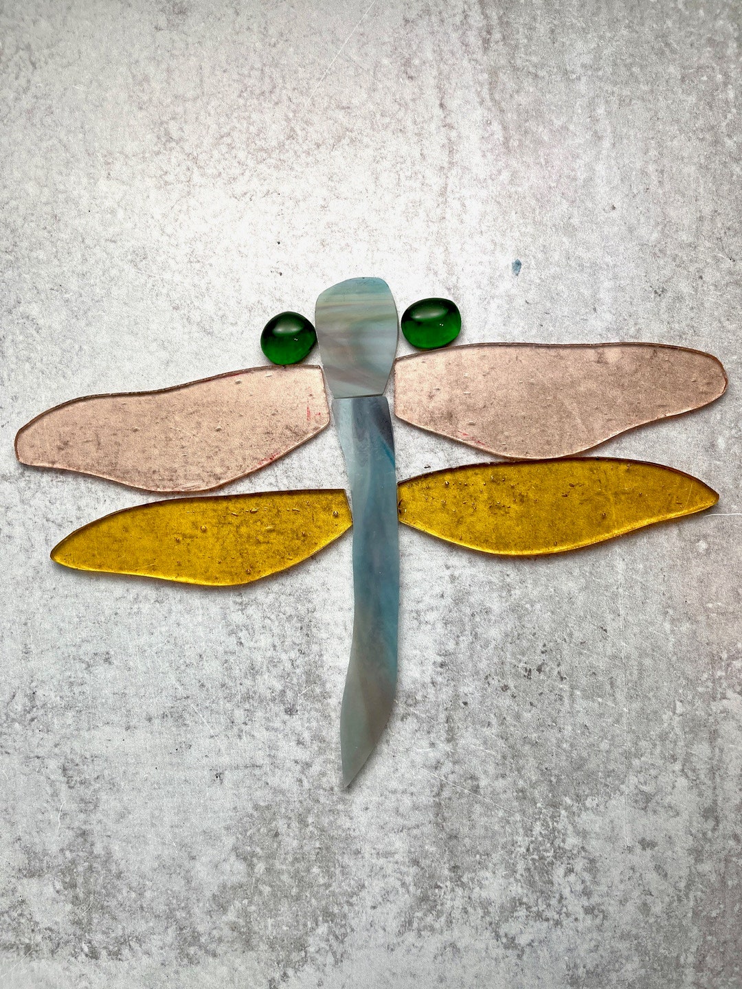 DIY Stained Glass Pre Cut Dragonfly Kit - Etsy