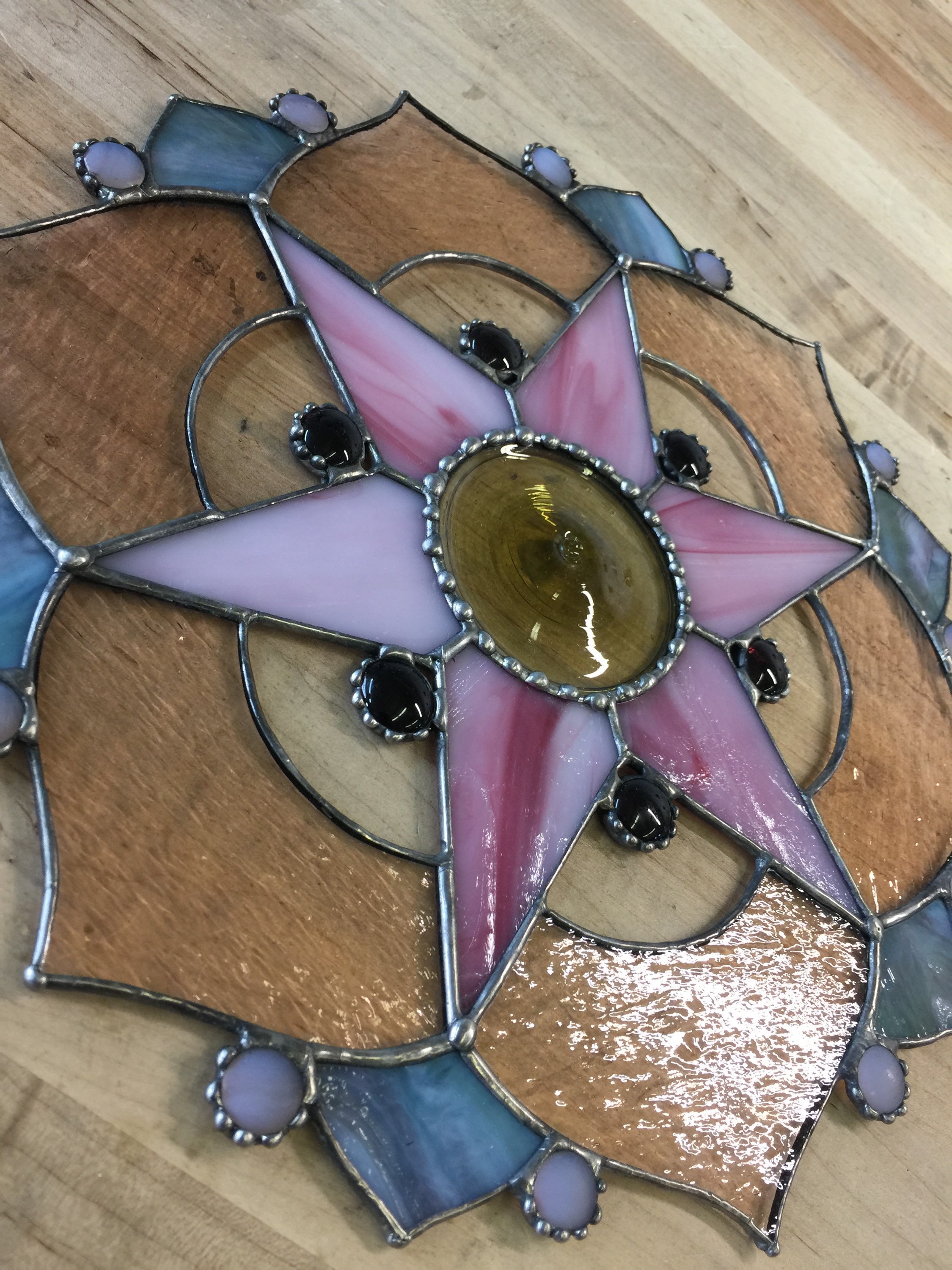 Stained glass mandala — Glass Art Studios