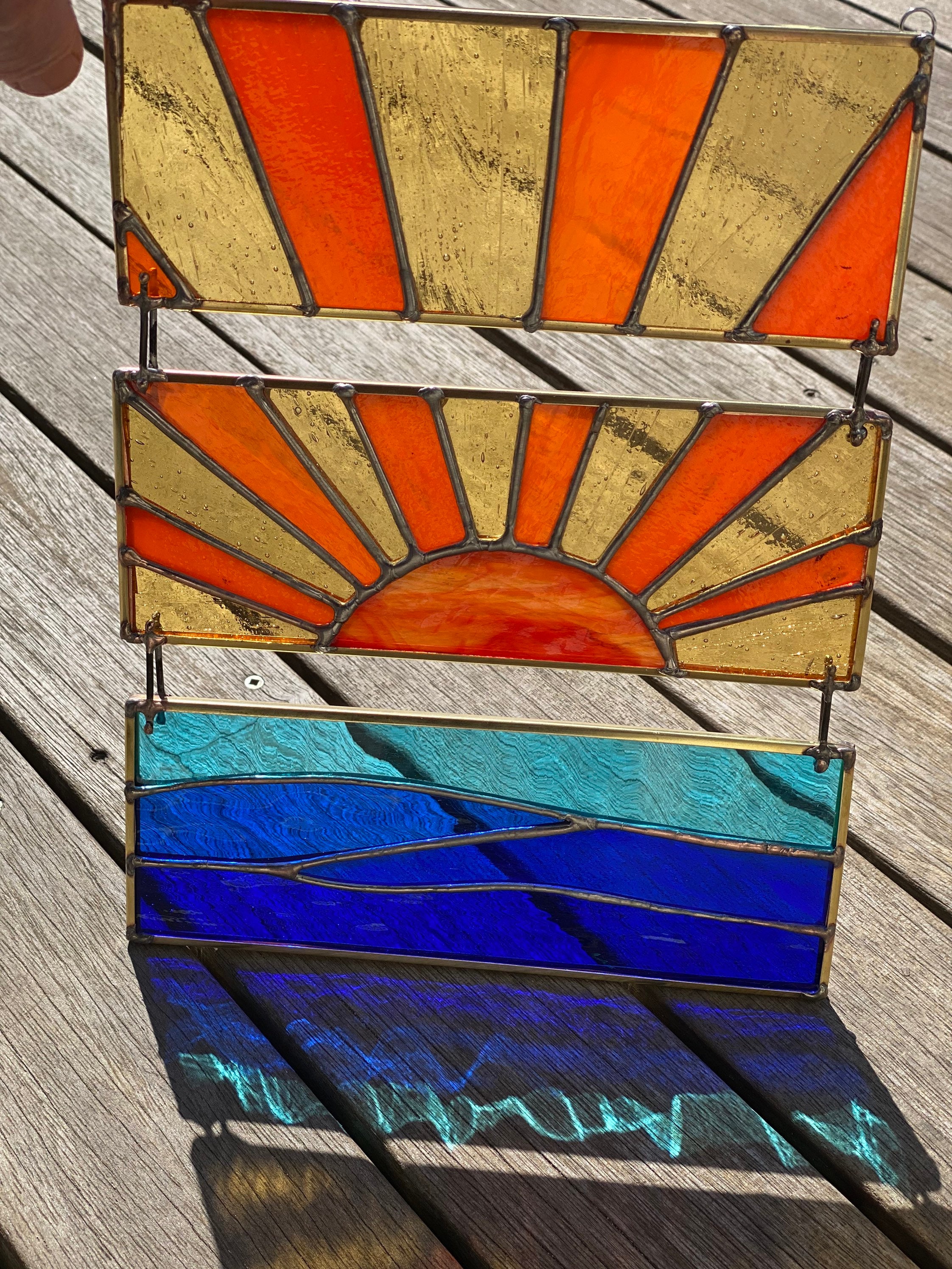 Stained glass sunset — Glass Art Studios