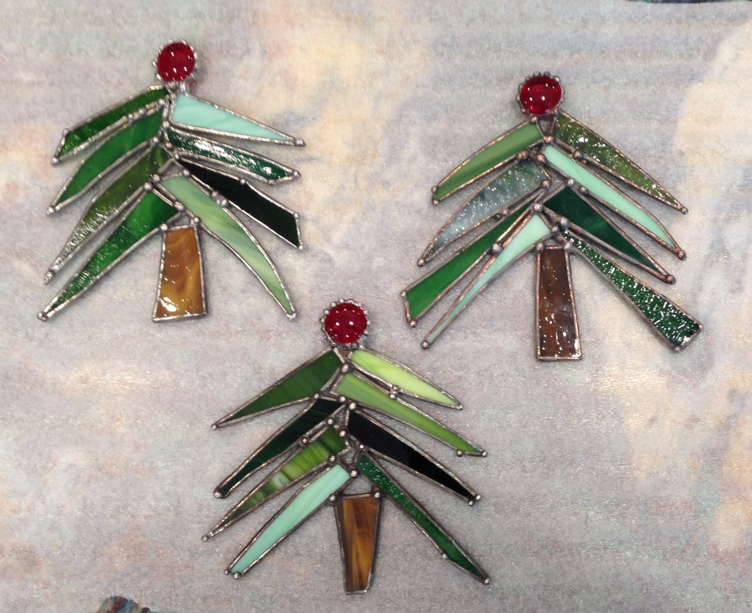 Stained Glass Abstract Christmas Tree - Etsy