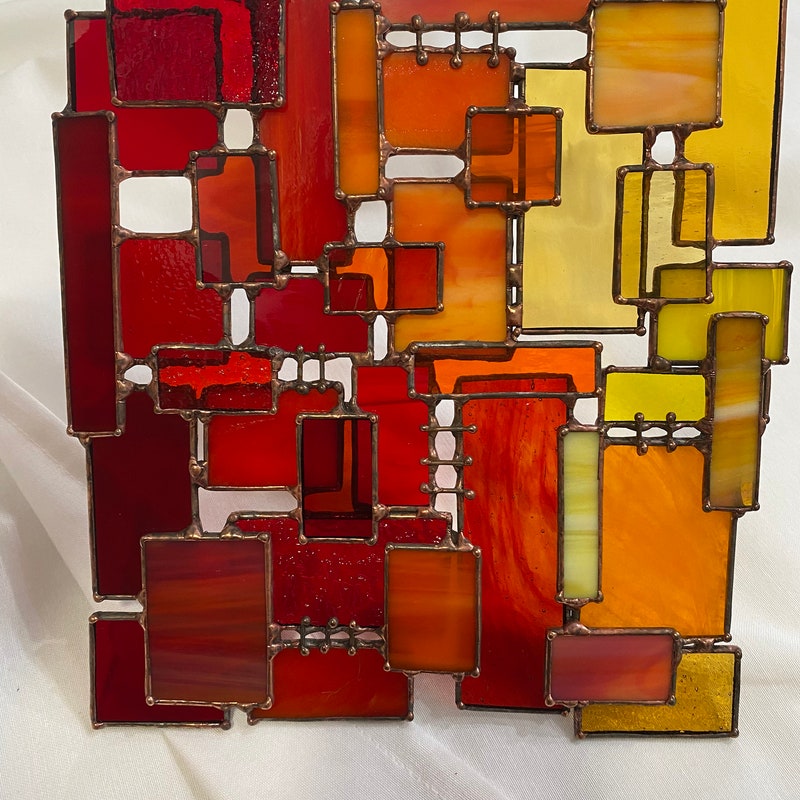 Abstract Stain Glass - Etsy