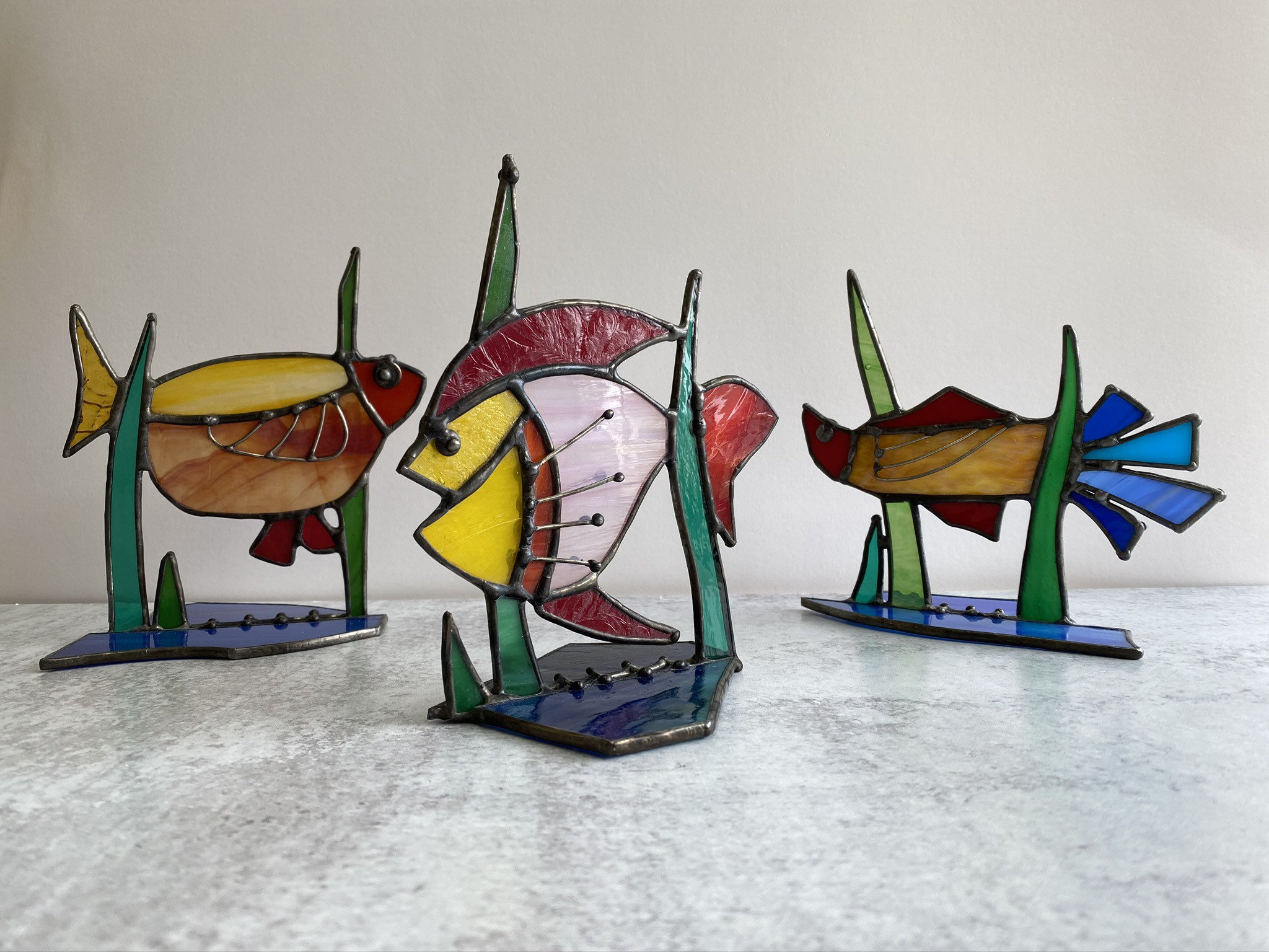 Stained glass fish — Glass Art Studios
