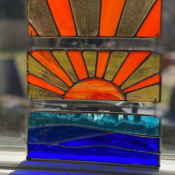 Stained Glass Sunset - Etsy