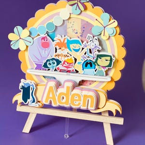 Emotions Inside Out Party, Cake Topper Insideout, Joy Disgust Fear ...