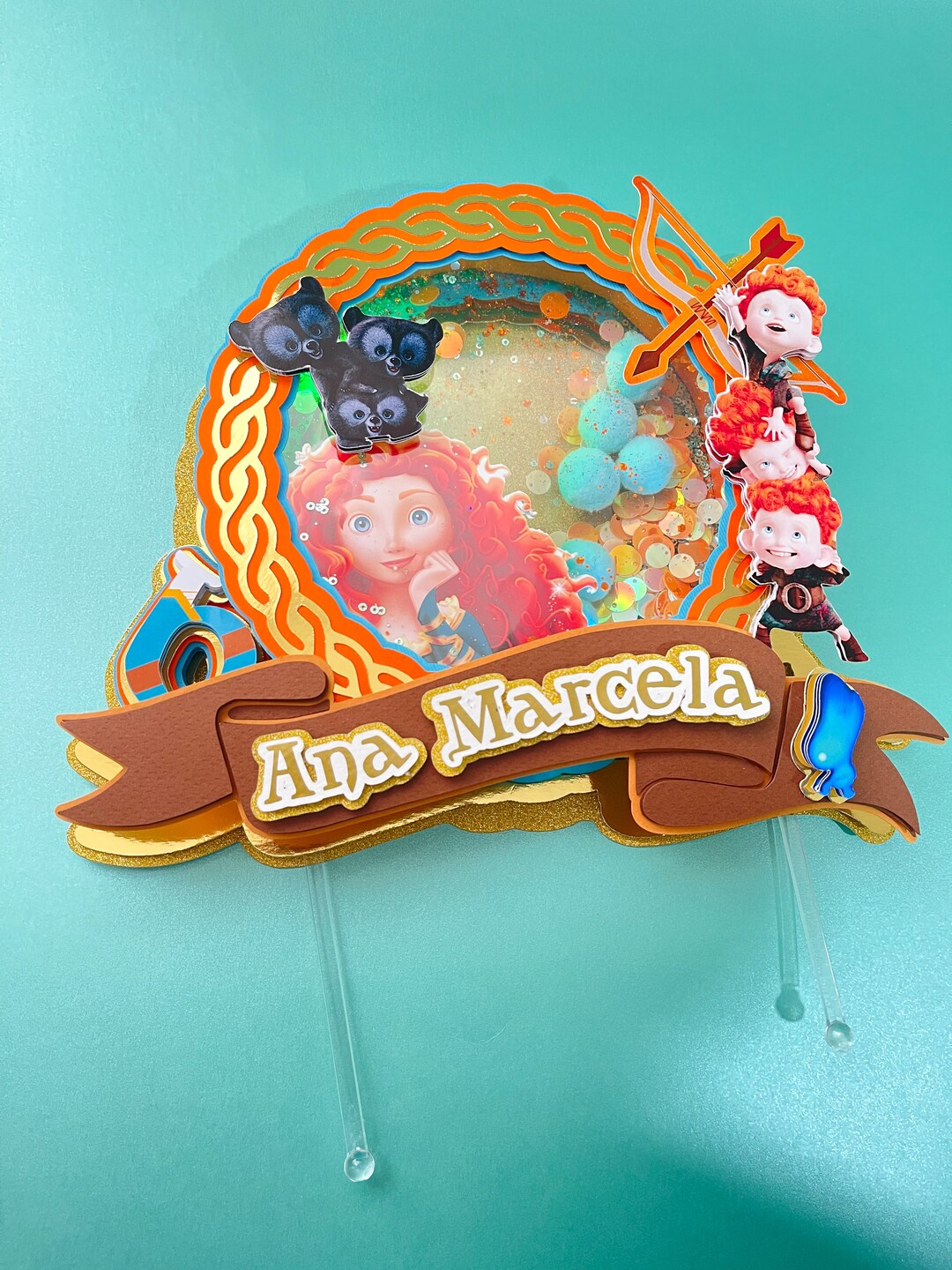 Princess Merida Cake Topper Perfect Party Decoration Brave Cake Decor ...