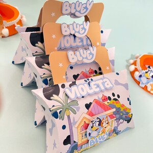 Bluey Party Pack Birthday Party Supplies, Favor Boxes Blue, Girl Bluey ...
