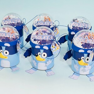 Bluey Party Pack Birthday Party Supplies, Favor Boxes Blue, Girl Bluey ...